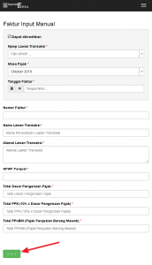 Manual Input – PANDUAN SCAN E-FAKTUR