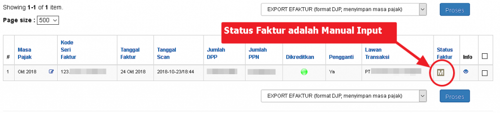 Manual Input – PANDUAN SCAN E-FAKTUR