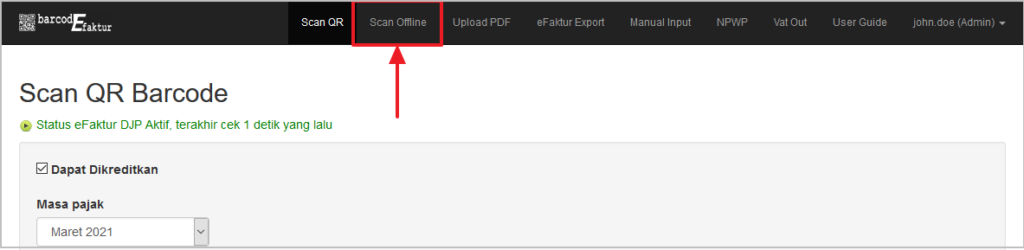 User Guide – PANDUAN SCAN E-FAKTUR